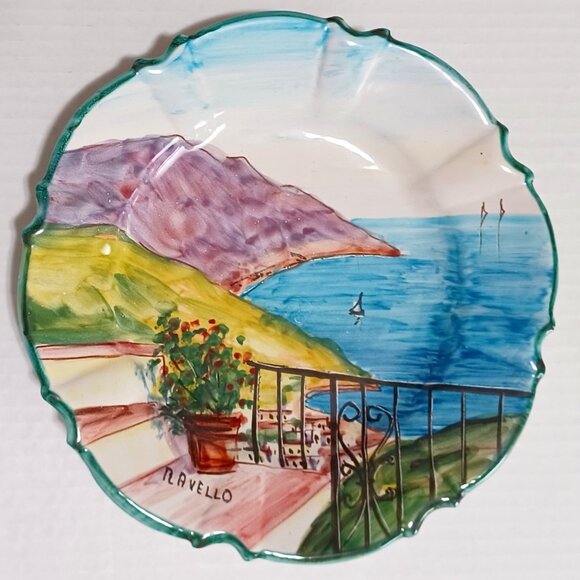 Ravello | Wall Decor | Ravello Ceramic Hand Painted Italian Plate ...